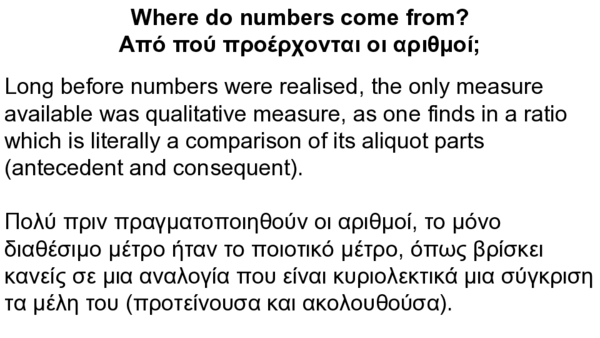 (PDF) Where do numbers come from?