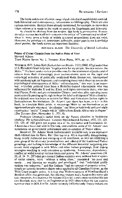 (PDF) Prison of Grass: Canada from the Native Point of View Howard ...