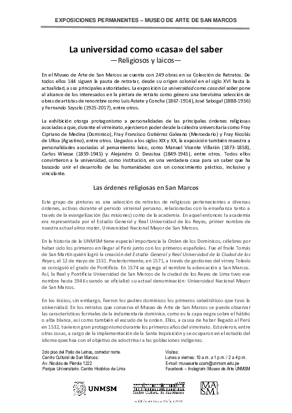 (PDF) La universidad como «casa» del saber. Religiosos y laicos ...