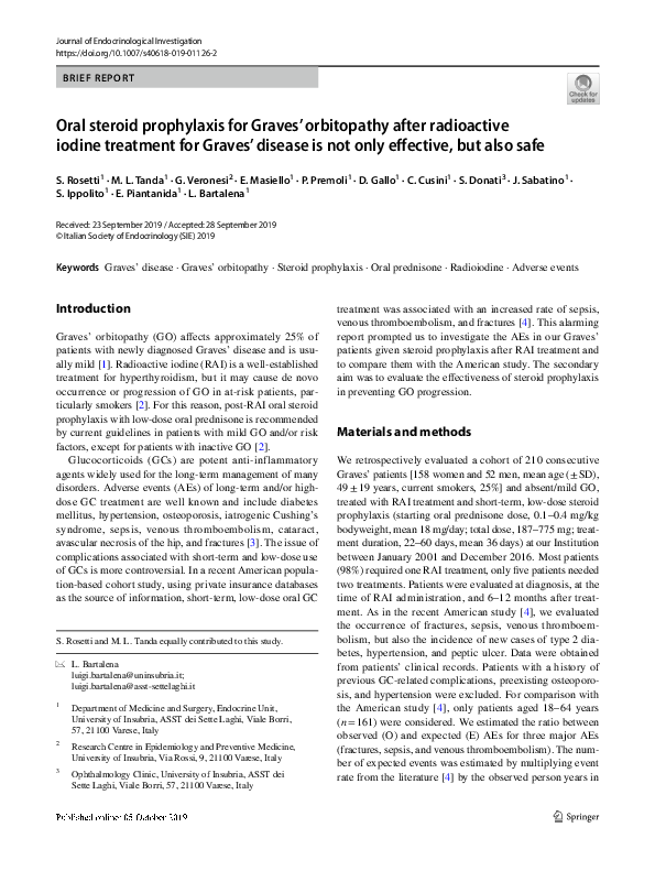 (PDF) Oral steroid prophylaxis for Graves’ orbitopathy after ...