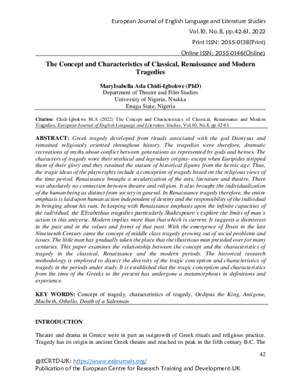 (PDF) The Concept and Characteristics of Classical, Renaissance and ...
