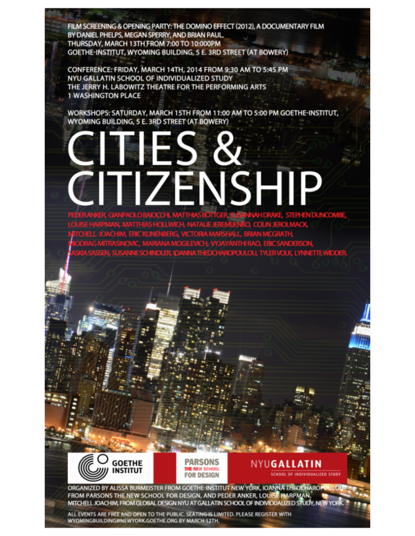 (PDF) Cities and Citizenship Conference Poster