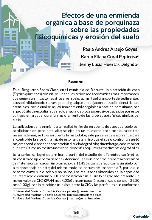 (PDF) Efectos de una enmienda orgánica a base de porquinaza sobre las ...