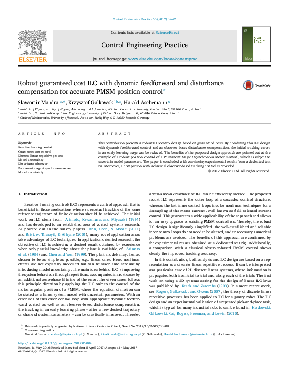 (PDF) Robust guaranteed cost ILC with dynamic feedforward and ...