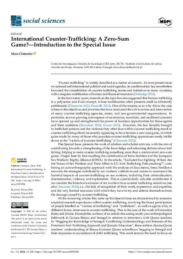 (PDF) International Counter-Trafficking: A Zero-Sum Game? - Introduction to the Special Issue