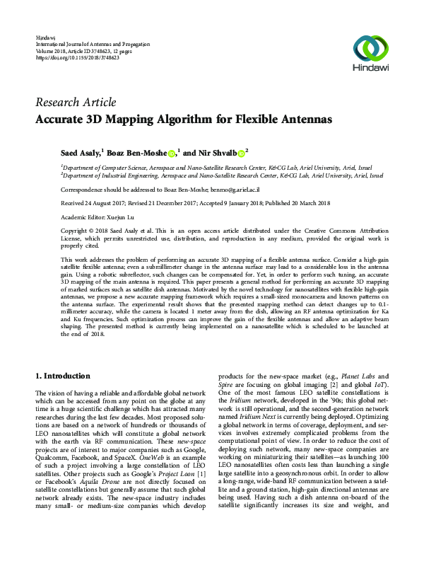 (PDF) 3D Mapping for Flexible Antennas Optimization