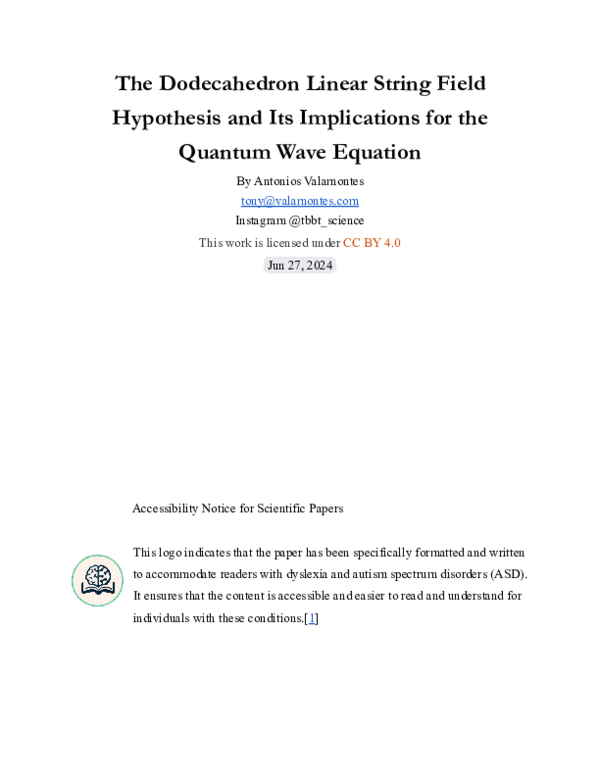 (PDF) The Dodecahedron Linear String Field Hypothesis and Its Implications for the Quantum Wave ...