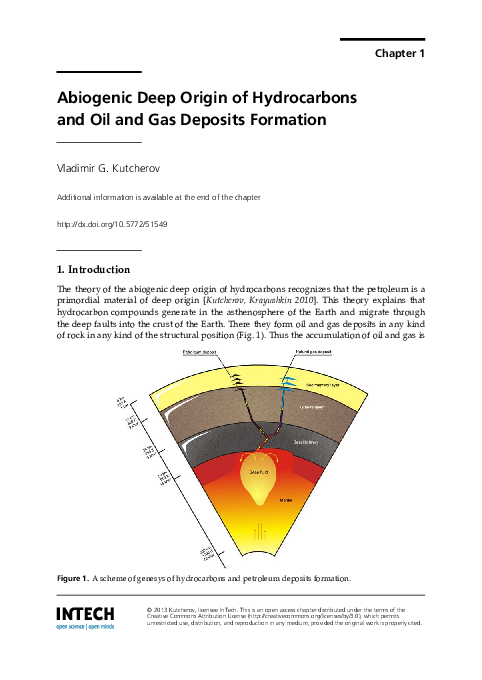 (PDF) Abiogenic Deep Origin of Hydrocarbons and Oil and Gas Deposits ...