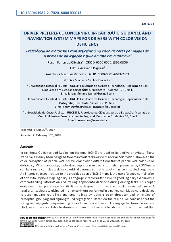 (PDF) Driver Preference Concerning In-Car Route Guidance and Navigation ...