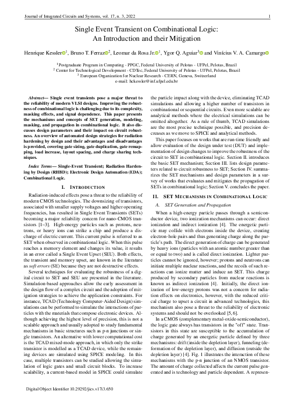 Pdf Single Event Transient On Combinational Logic An Introduction And Their Mitigation