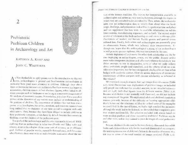 (PDF) Prehistoric Puebloan Children in Archaeology and Art