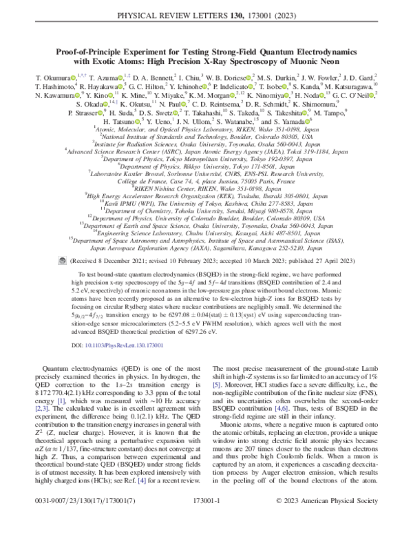 (PDF) Proof-of-Principle Experiment for Testing Strong-Field Quantum ...