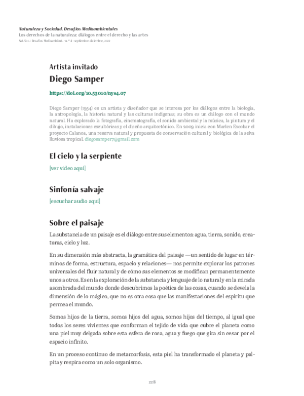 (PDF) Diego Samper Diálogo