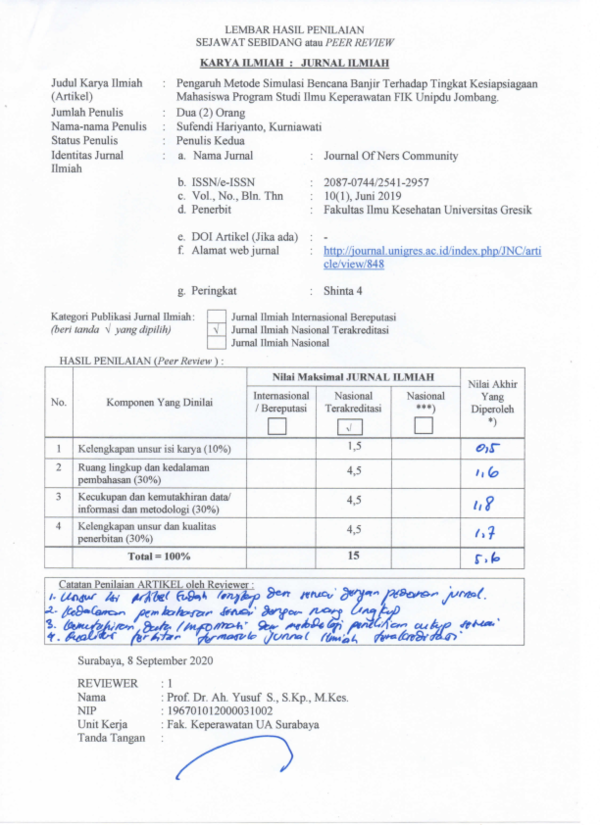 (PDF) Pengaruh Metode Simulasi Bencana Banjir Terhadap Tingkat ...