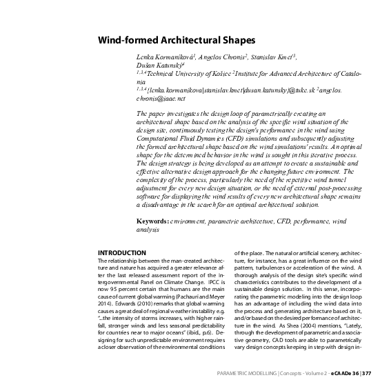(PDF) Wind-formed Architectural Shapes