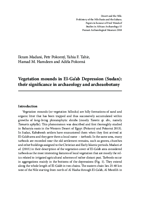(PDF) Desert and the Nile. Prehistory of the Nile Basin and the Sahara ...