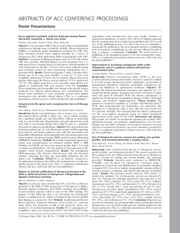 (PDF) Poster Presentation Abstracts