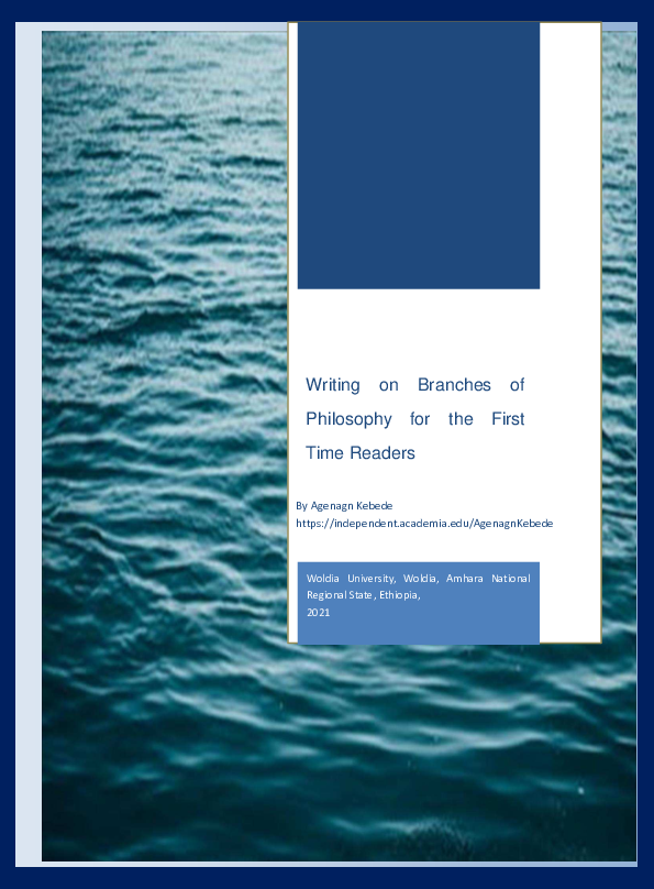 (PDF) Writing on Branches of Philosophy for the First Time Readers
