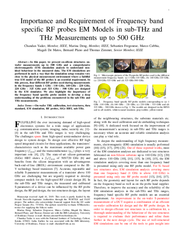 (PDF) Importance and Requirement of Frequency Band Specific RF Probes ...