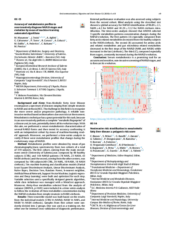 (PDF) Accuracy of metabolomics profiles to non-invasively diagnose ...