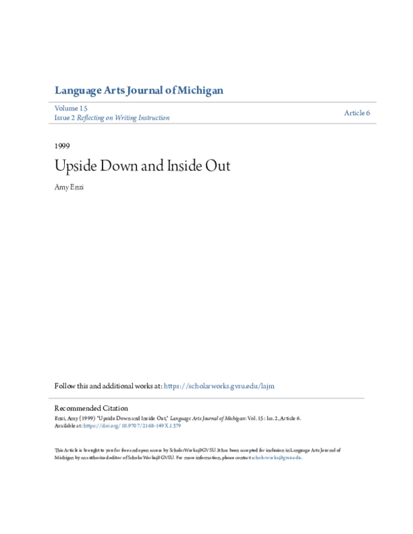(PDF) Upside Down and Inside Out