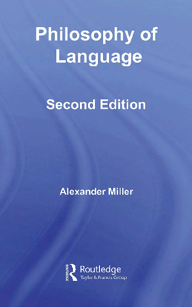 (PDF) Philosophy of Language