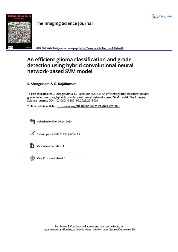 (PDF) An efficient glioma classification and grade