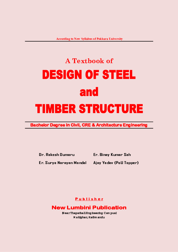 (PDF) Design of Steel and Timber Structure