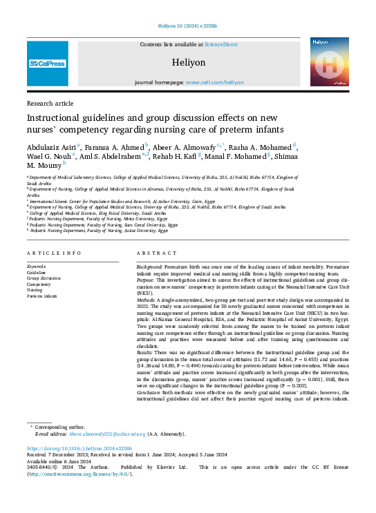 (PDF) Instructional guidelines and group discussion effects on new ...