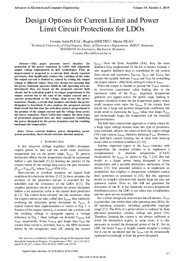 (PDF) Design Options for Current Limit and Power Limit Circuit ...