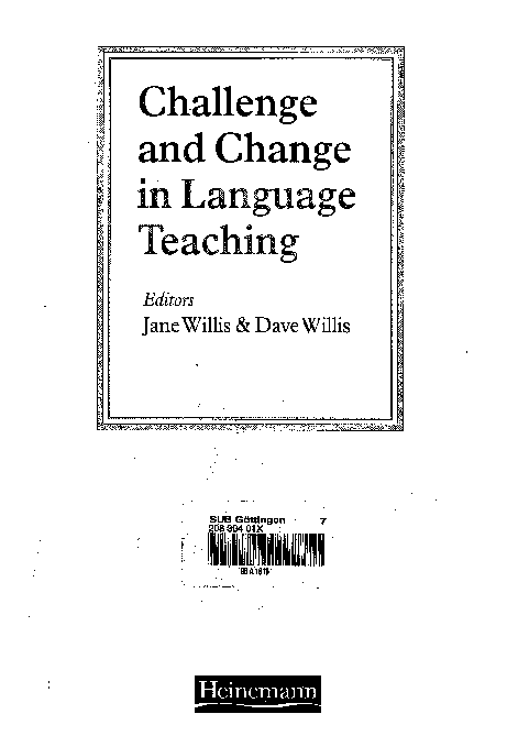 (PDF) Challenge and Change in Language Teaching