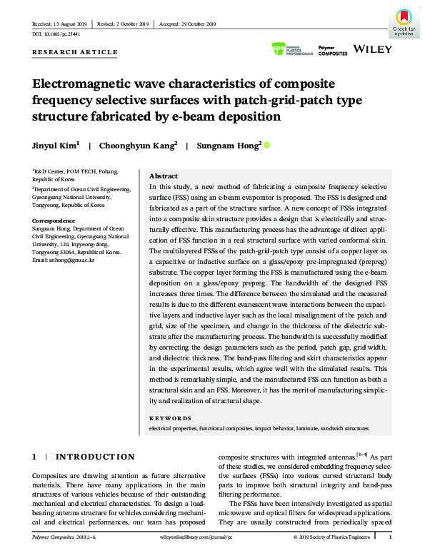 (PDF) Electromagnetic wave characteristics of composite frequency ...