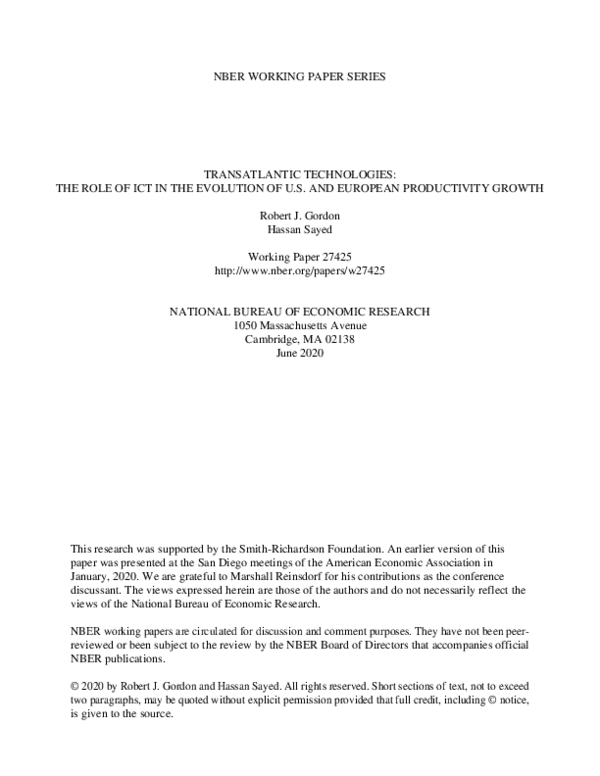 (PDF) Transatlantic Technologies: The Role of ICT in the Evolution of U.S. and European ...