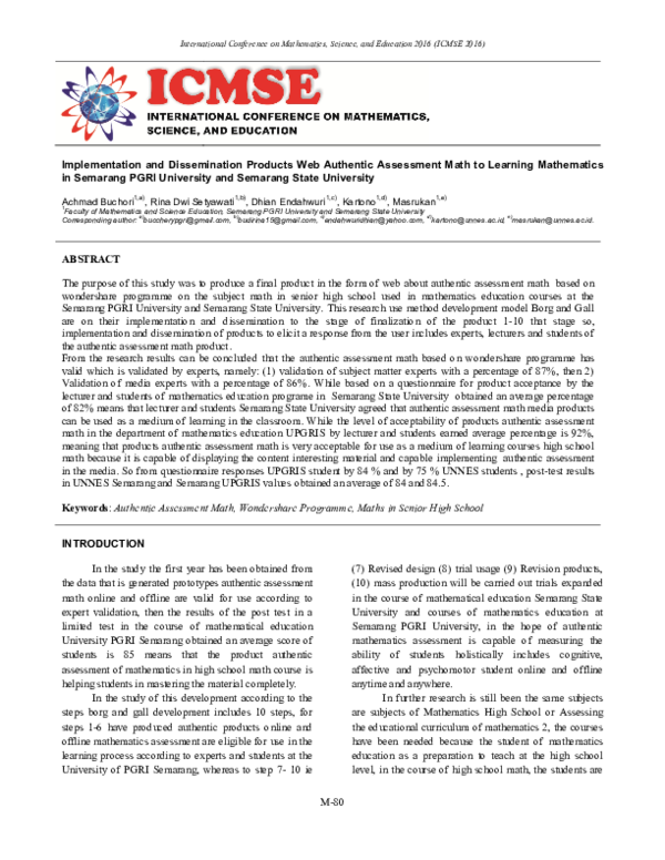 (PDF) Implementation and Dissemination Products Web Authentic ...