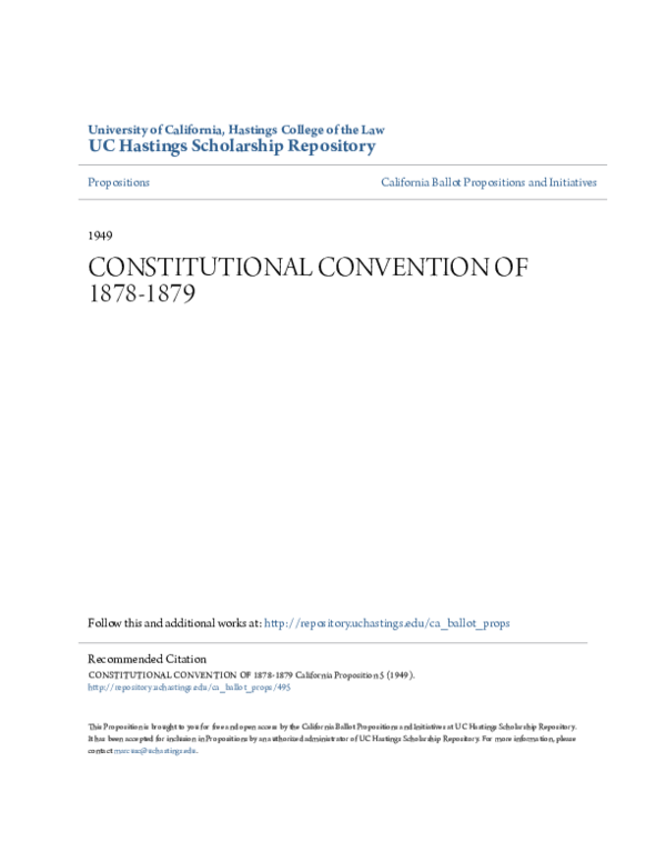 (PDF) Constitutional Convention of 1787