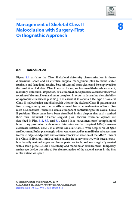 (PDF) Management of Skeletal Class II Malocclusion with Surgery-First ...