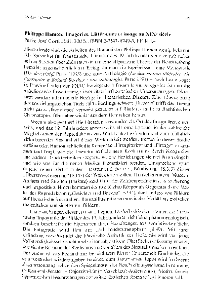 (PDF) Philippe Hamon: Imageries. Littérature et image au XIXe siècle