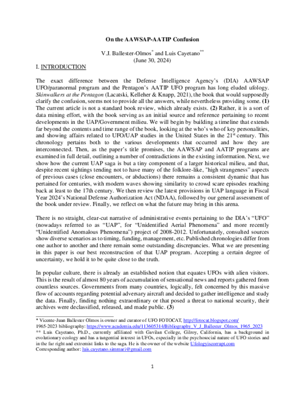 (PDF) On the AAWSAP-AATIP Confusion