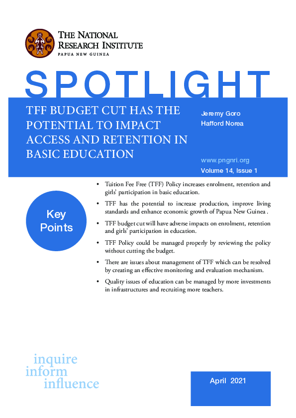 (PDF) TFF BUDGET CUT HAS THE POTENTIAL TO IMPACT ACCESS AND RETENTION ...