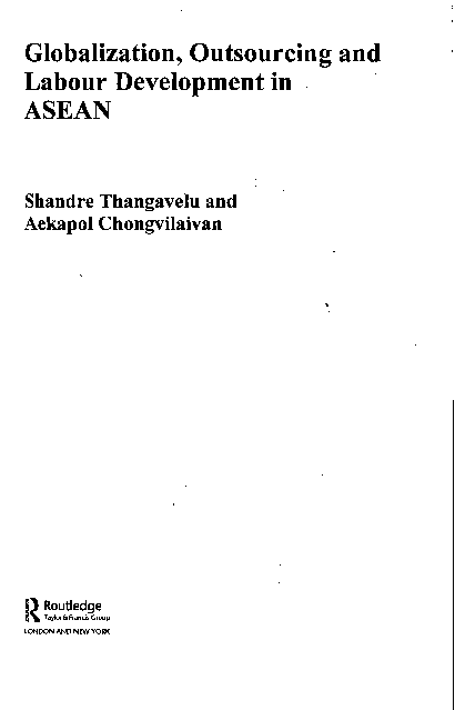 (PDF) Globalization, Outsourcing and Labour Development in ASEAN
