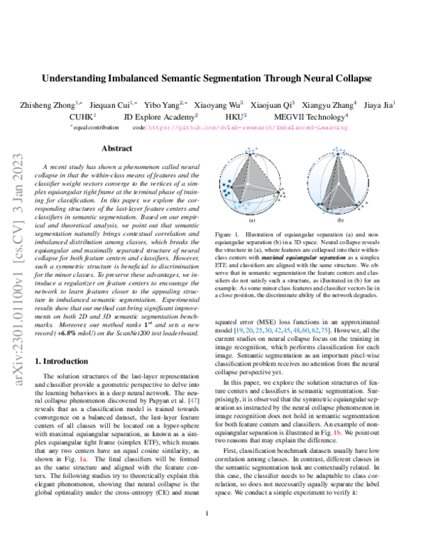 (PDF) Understanding Imbalanced Semantic Segmentation Through Neural Collapse