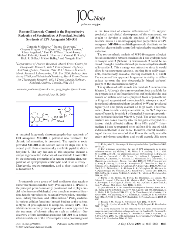 (PDF) Remote Electronic Control in the Regioselective Reduction of ...