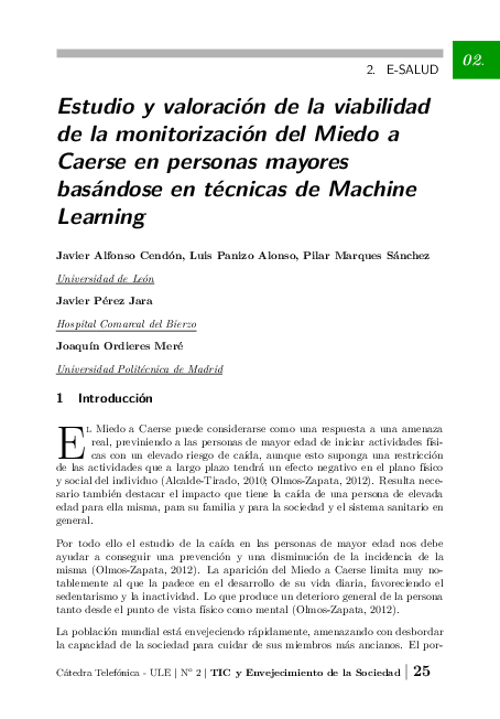 (PDF) Estudio y valoración de la viabilidad de la monitorización del ...