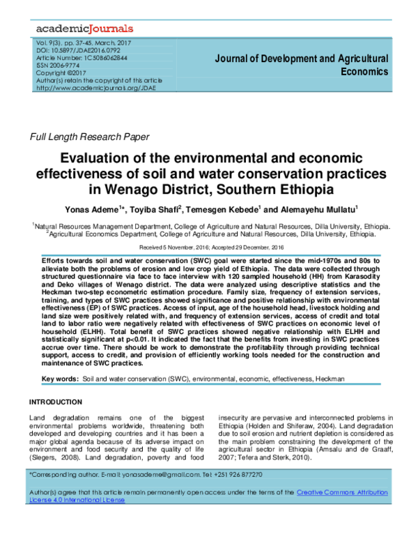 (PDF) Evaluation of the environmental and economic effectiveness of ...
