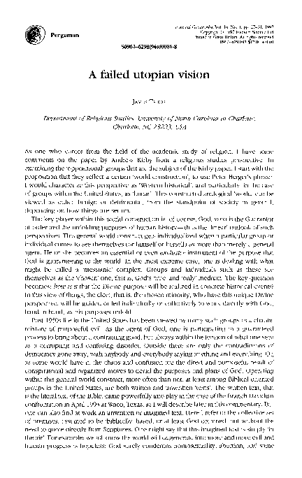 (PDF) A failed utopian vision