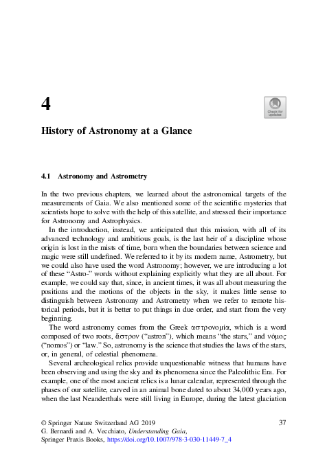 (PDF) History of Astronomy at a Glance