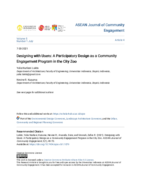 (PDF) Designing with Users: A Participatory Design as a Community ...