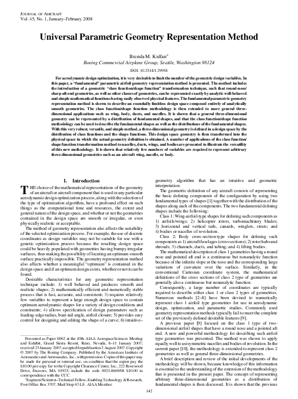 (PDF) Universal Parametric Geometry Representation Method