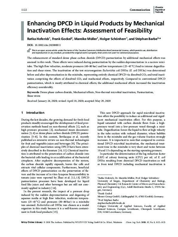 (PDF) Enhancing DPCD in Liquid Products by Mechanical Inactivation ...