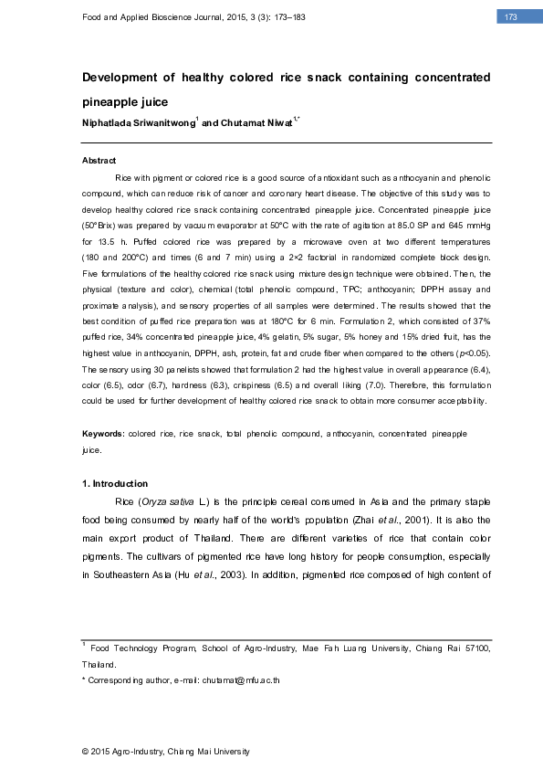 (PDF) Food and Applied Bioscience Journal